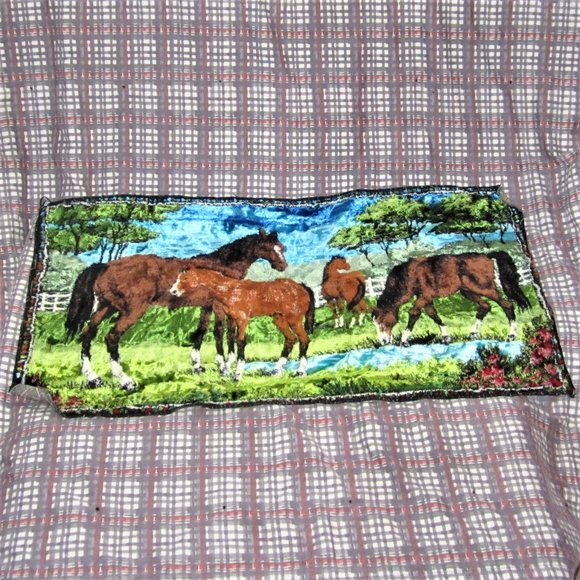 Vintage | Wall Decor | Vintage Tapestry Horse Equestrian 37x95 ...